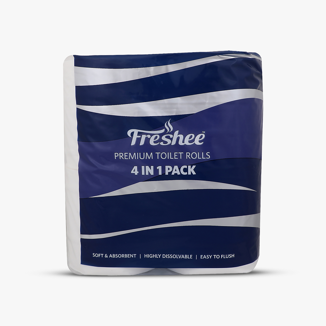 Freshee 4 In 1 Toilet Tissue Roll 3Ply Disposable Tissue Paper – My Store